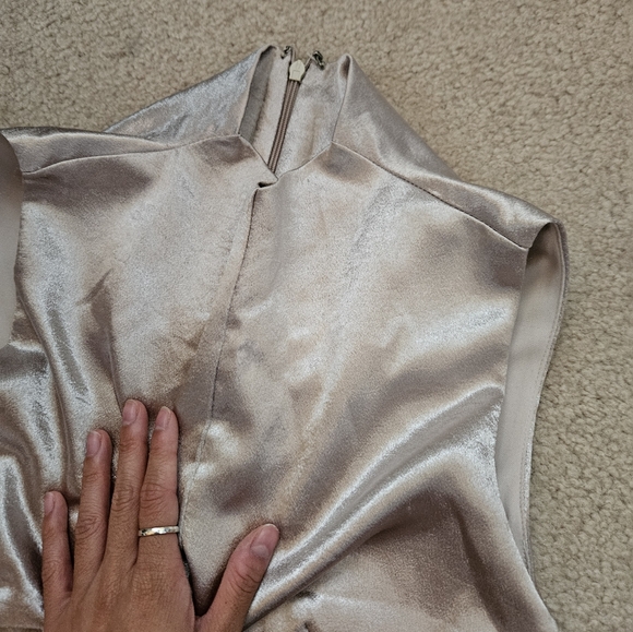 Dresses | New Metallic Sheen Formal Attire Sleeveless Dress | Poshmark